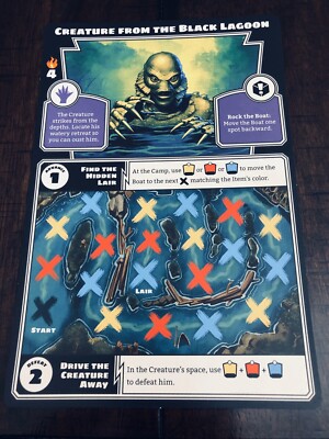 Horrified Game Extra/Replacement The Creature Of The Black Lagoon ...