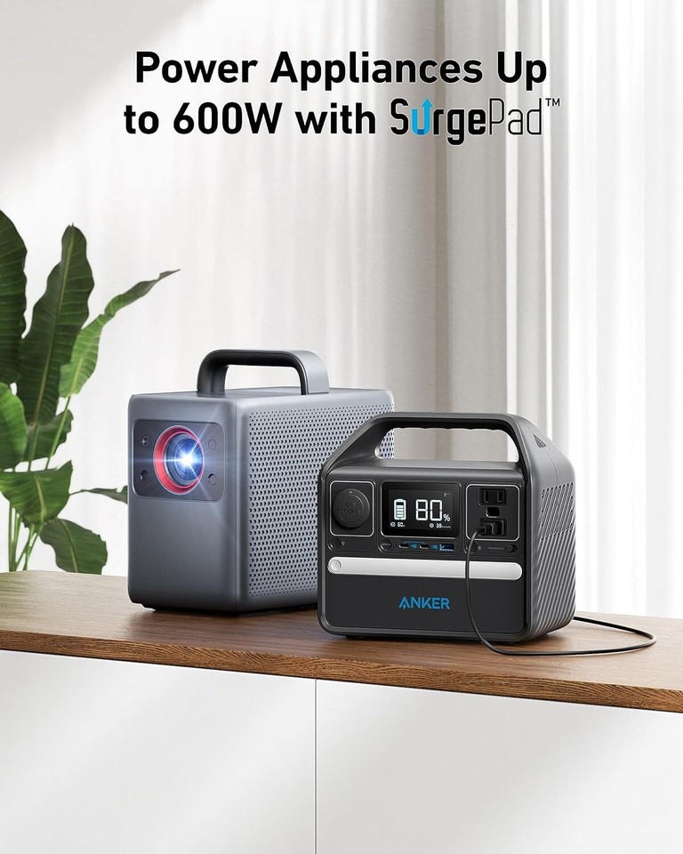 Anker 522 Portable Power Station 299Wh Outdoor Solar Generator LiFePO4 ...