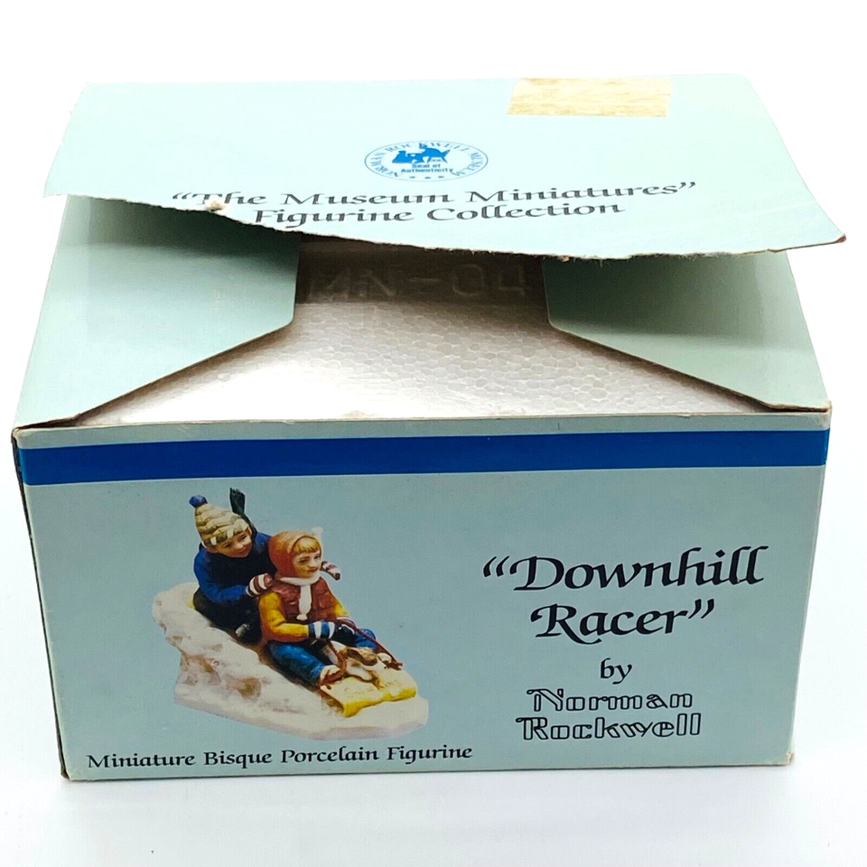 Norman Rockwell Museum Miniatures Downhill Racer 1984 Figure Collection ...