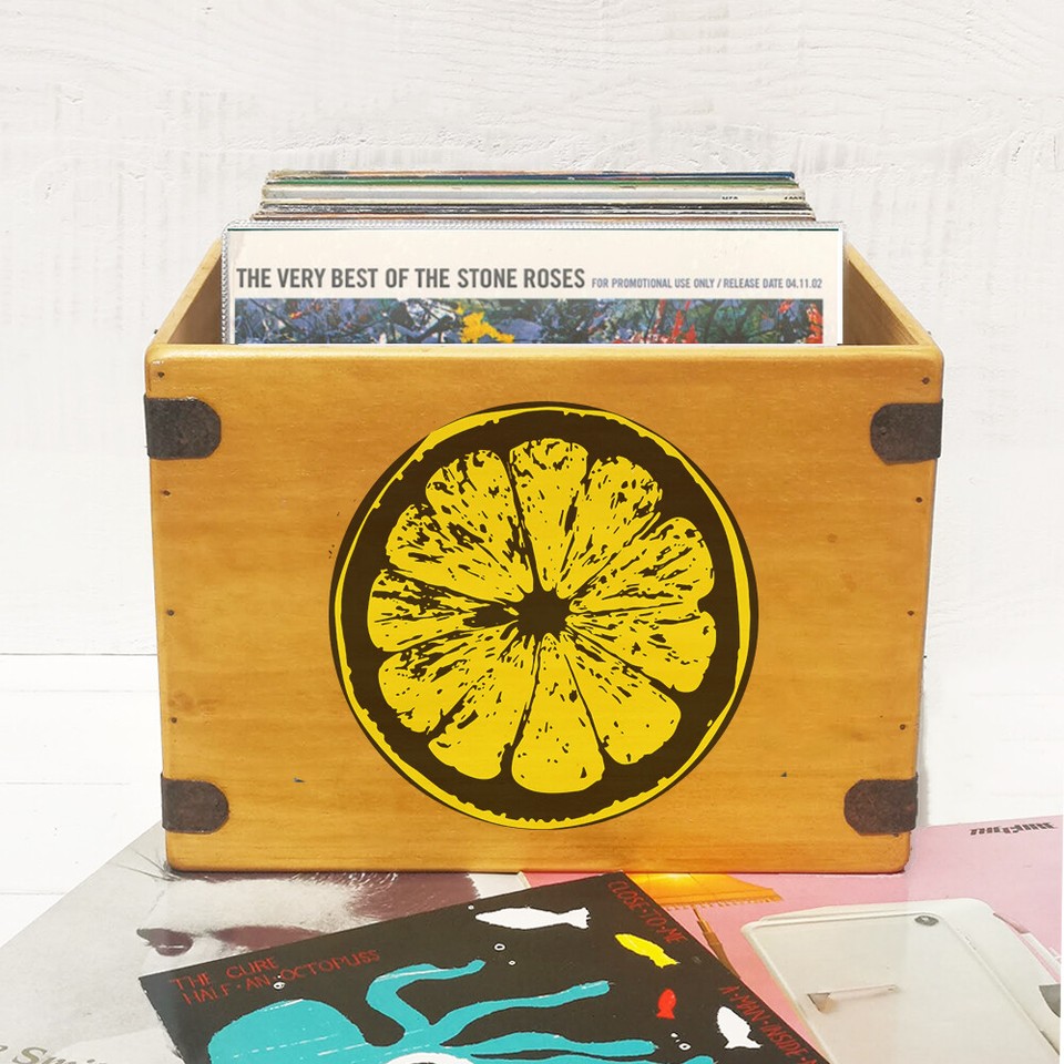 Retro Record Box 12" Vintage Wooden Handcrafted Album Crate For LP ...
