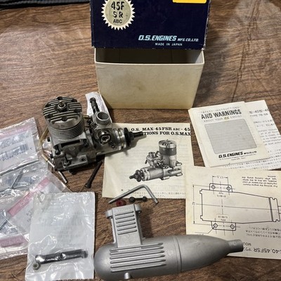 OS Engine MAX 45 SF ABC 2 STROKE GLOW MODEL AIRPLANE ENGINE For Parts ...