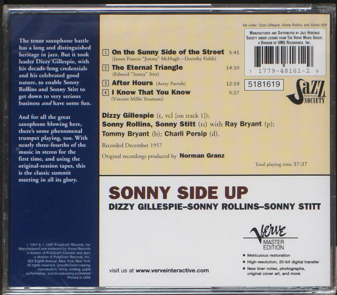 Dizzy Gillespie Sonny Side Up