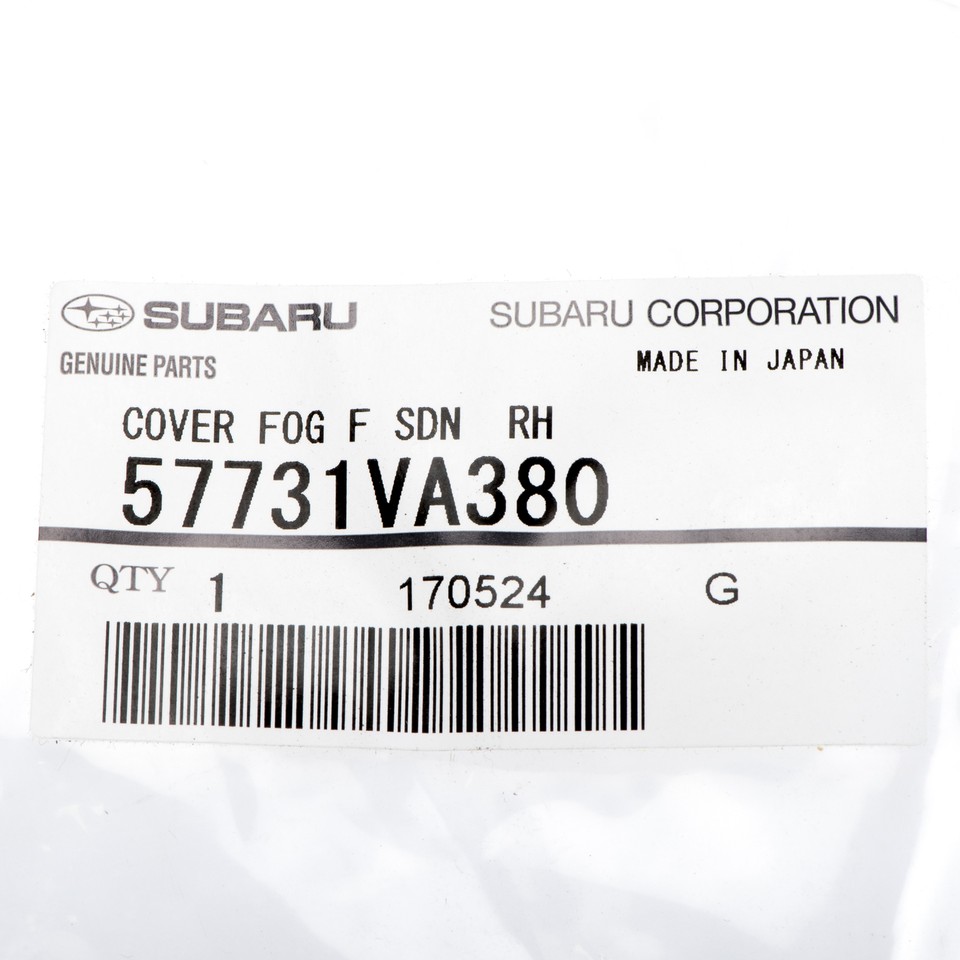 OEM 2018 Subaru WRX Left & Right Side Fog Light Covers Set 57731VA380 ...