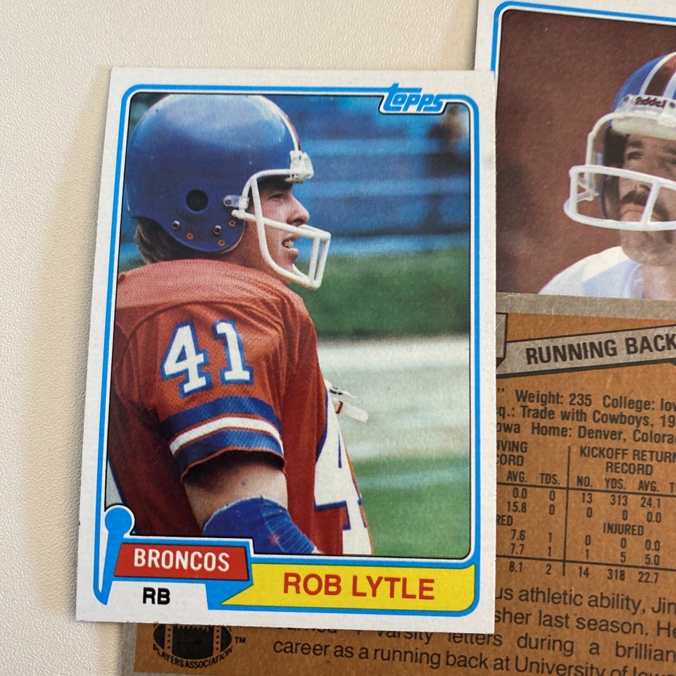 1981 Topps 3 Denver Broncos Jim Jensen #348/ Rob Lytle #464/ Matt ...