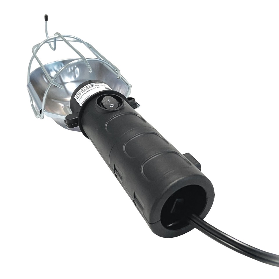 12" Trouble Light, Galvenized Metal Cage with Handle - LED Bulb Not ...