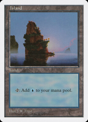 Island (B Three Islands) 5th Edition NM Basic Land MAGIC GATHERING CARD ...