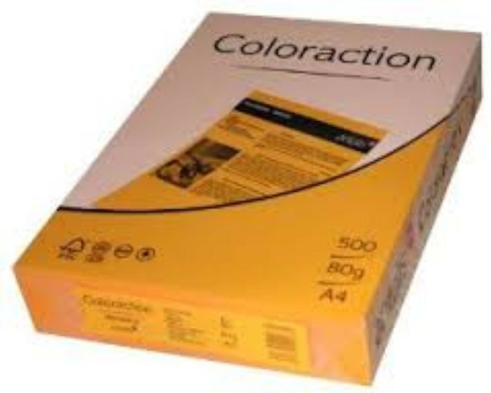 A4 & A5 Coloraction Coloured Paper 80gsm - Packets of 250 500 1000 2500 ...
