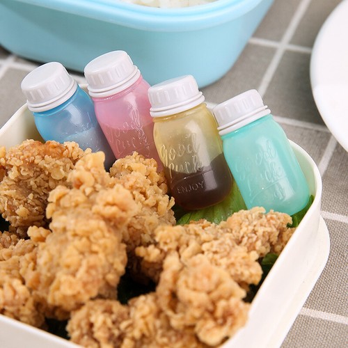 4Pcs Mini Portable Sauce Condiment Dispenser Sub-Bottling Seasoning ...