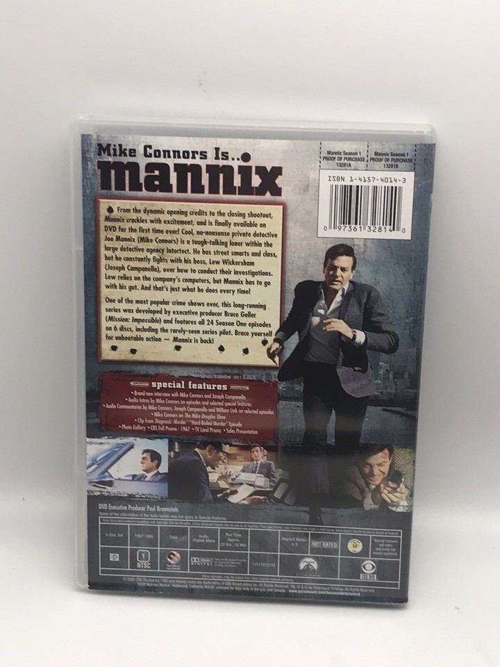 Mannix: Season 1 DVD 97361328140 | eBay