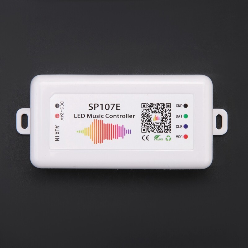 SP107E LED Controller Bluetooth APP WS2811/2812B Light Strip Dimming ...