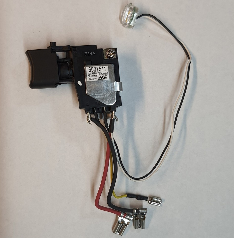 Makita XDT11 Impact Driver Trigger Switch Assembly with LED Light ...