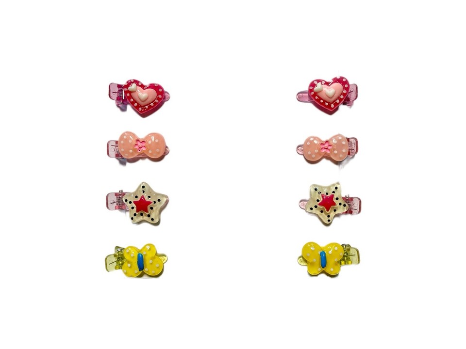 8pc Colorful Cute Hair Clips - Fun and Vibrant Hair Accessories | eBay