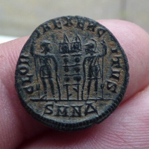 Superb, Uncleaned, Desert Patina "CONSTANTIUS" - 2 Standing Soldiers | eBay