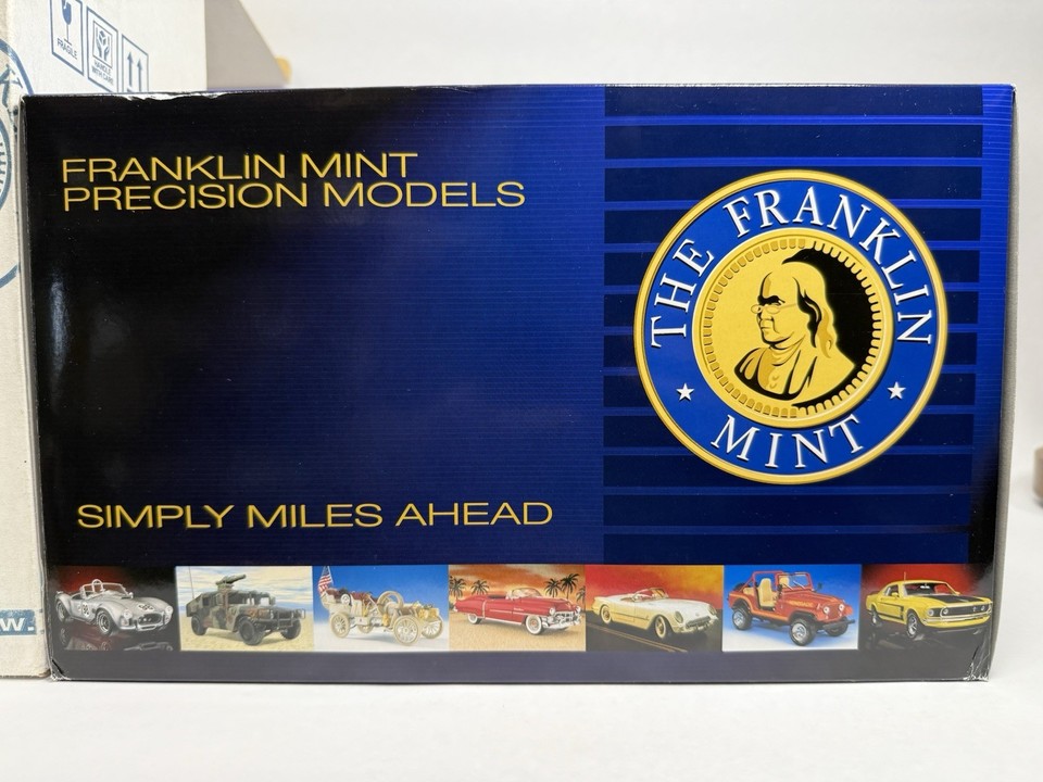 Franklin Mint 1956 Continental Mark II WCF Blue 1:24 Diecast Car w Box ...