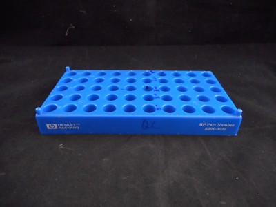 AGILENT-HP Plastic Vial Tube Rack 12mm ID 50-Well Blue 9301-0722 | eBay