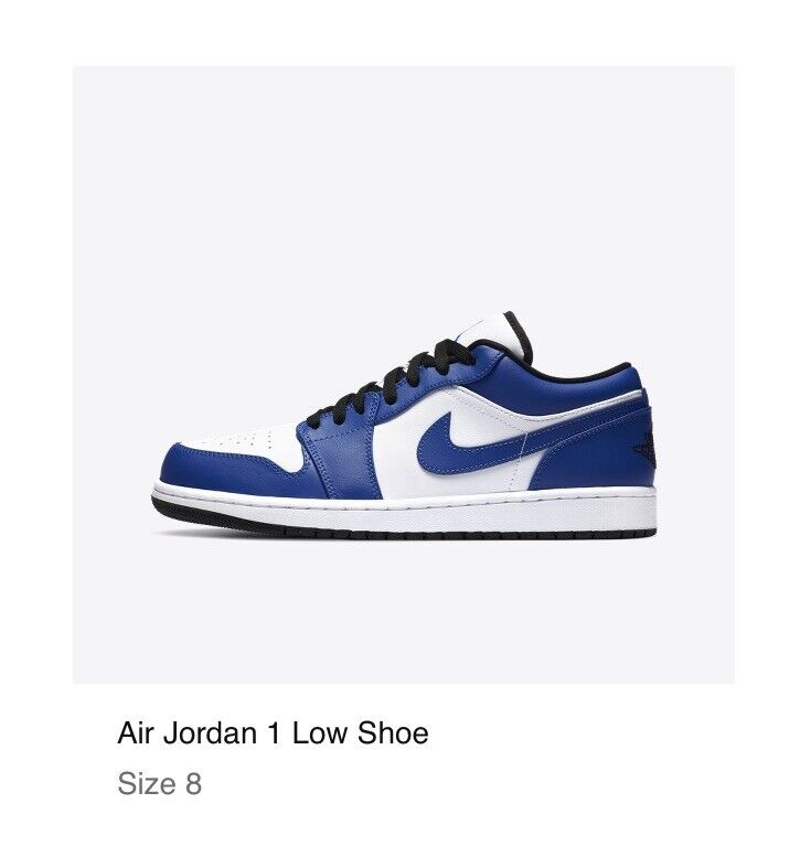 Nike Air Jordan 1 Low Game Royal - UK 8 / US 9 **Dead stock Nike Air Jordan 1 Low Game Royal - UK 8 / US 9 **Dead stock