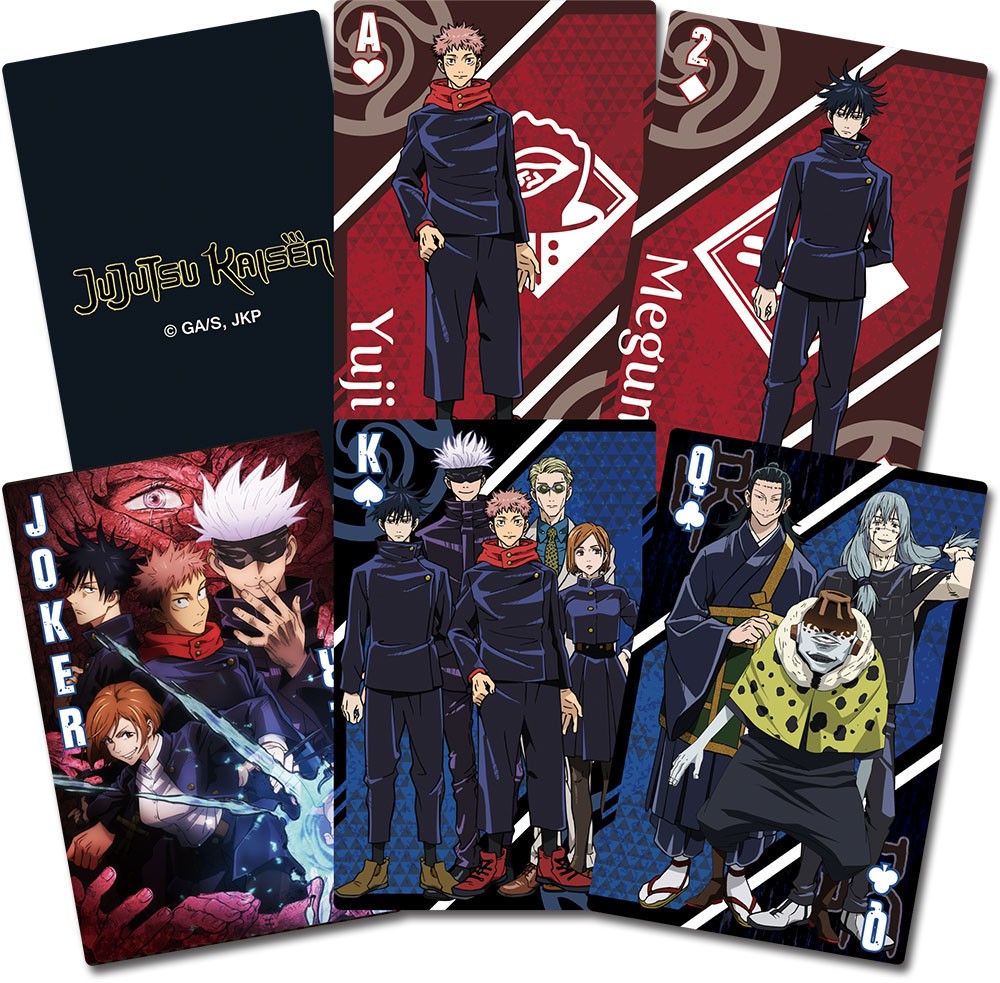 Playing Card - Jujutsu Kaisen - Satoru Gojo Yuji Character Icon Poker ...