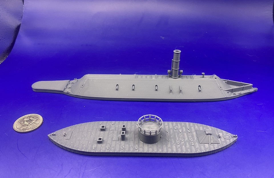 USS Monitor & CSS Virginia - 1:350 Ship Models | eBay