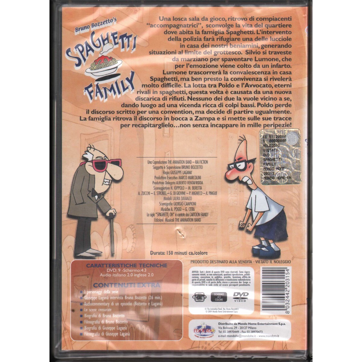 Spaghetti Family DVD Giuseppe Lace/Sealed 8032442203154 | eBay