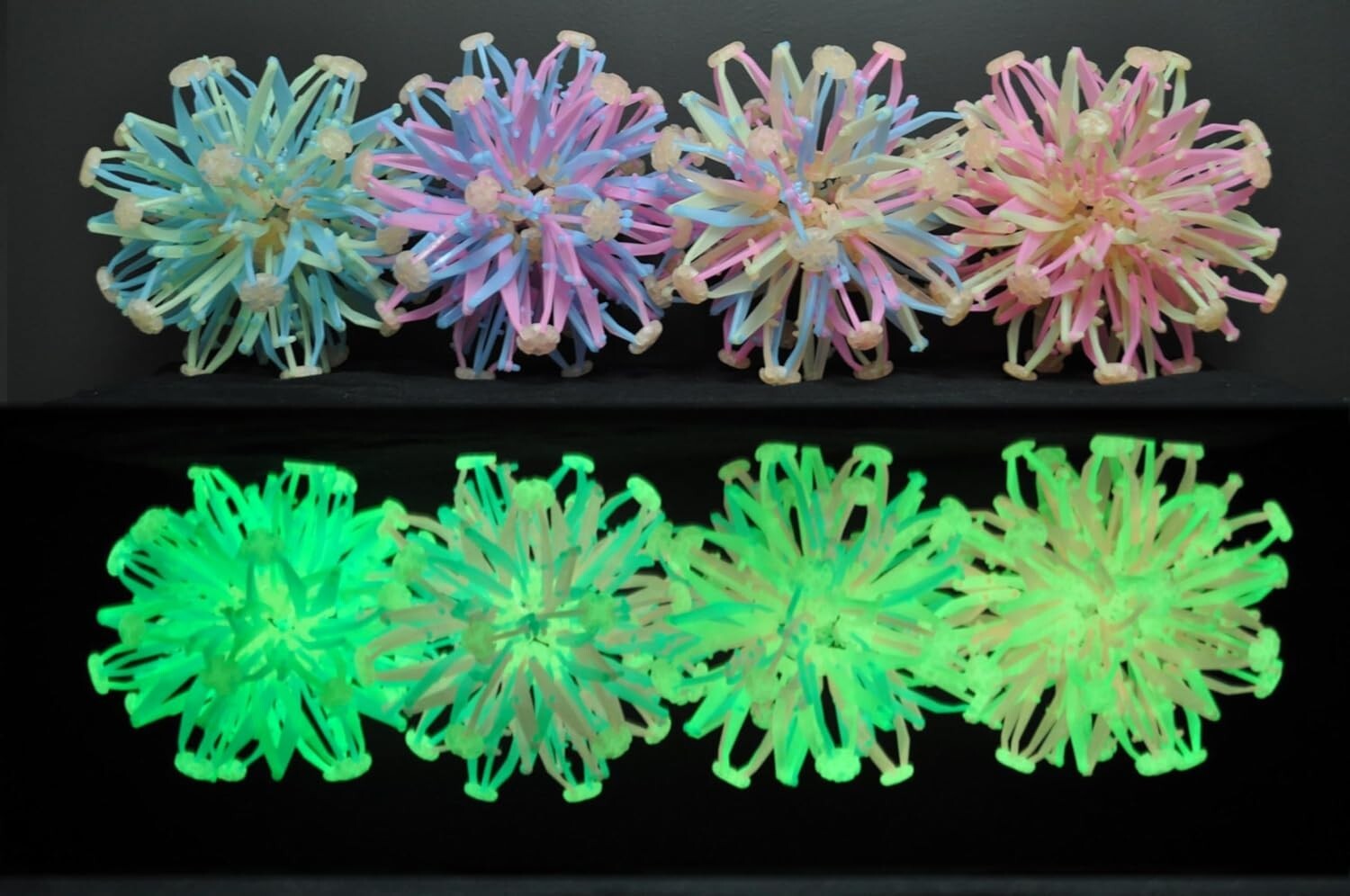 Gloworks Glow in The Dark Expandable Ball, Plastic Sensory Sphere for ...