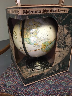 Vintage Globe Master World Globe Map 12 Inch Diameter 1990-1994 Map ...