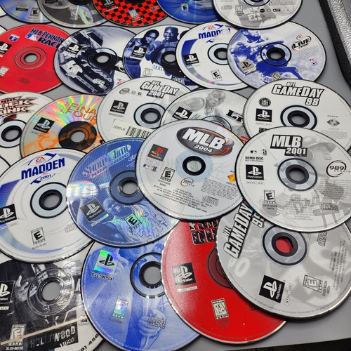 Lot of 41 Loose PS1 SPORTS Game Disc Only Scratched Untested As-Is Lot ...