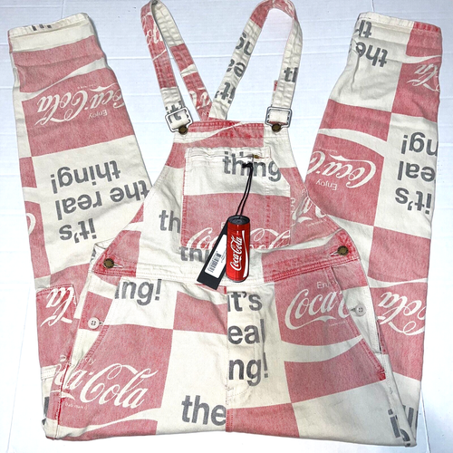 NWT Free People x Rolla's Coca Cola Trade Overalls Size XS Extra SMALL ...