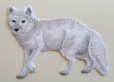 Arctic Fox Embroidered Patches | eBay