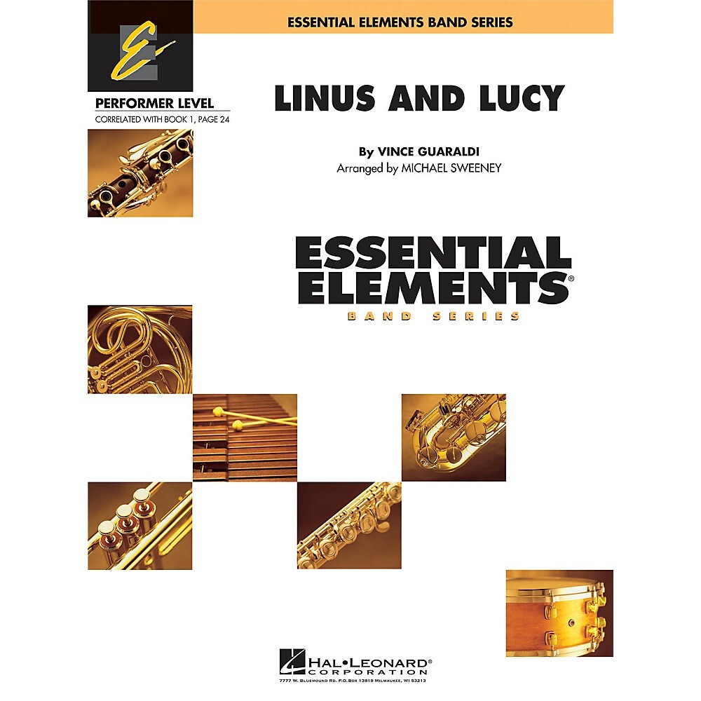 Linus and Lucy Concert Band Level .5 to 1 Arranged by Michael Sweeney ...