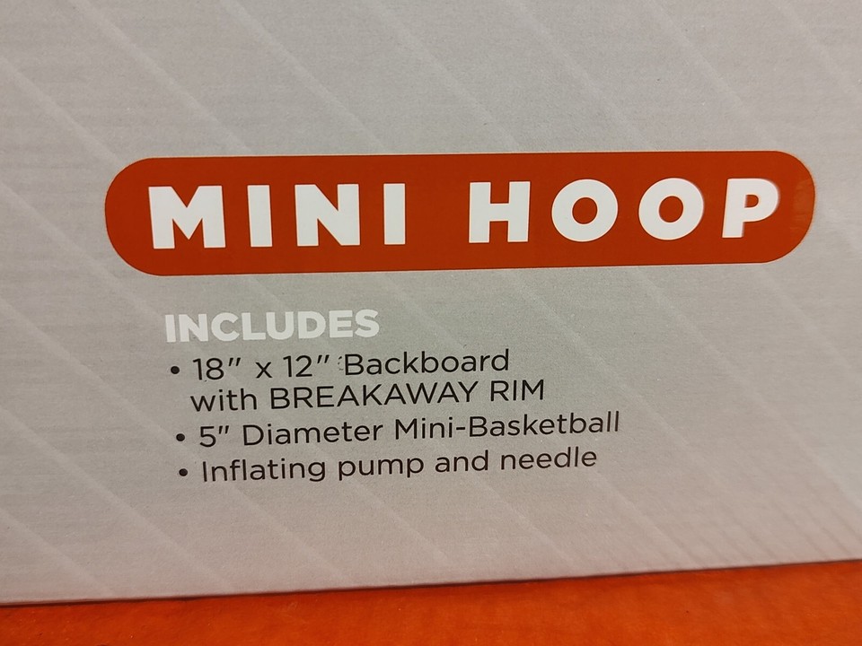 Goliath 18" Pro-grade Backboard & Breakaway Rim Mini Basketball Hoop ...