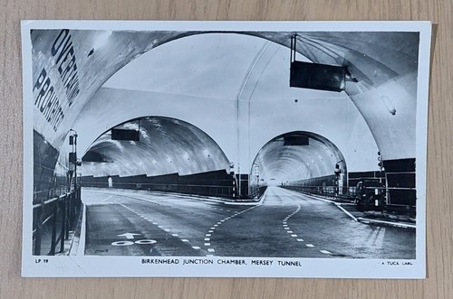 Real Photo Postcard: Birkenhead Junction Chamber, Mersey Tunnel. Tuck ...
