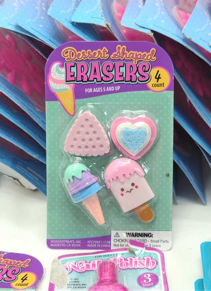 Lot of 65 boys girls kids party favors toys ATV car Princess Pink Blue ...