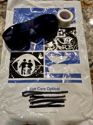 EXTREMELY DARK Wrap Around Sunglasses Post Cataract Surgery Post ...