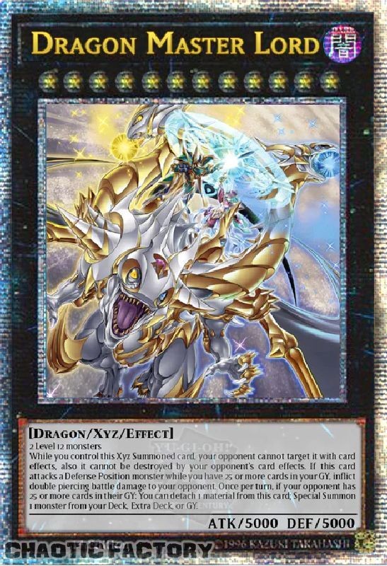 YUGIOH ALIN-EN000 Dragon Master Lord Quarter Century Secret Rare 1st Edition NM | eBay