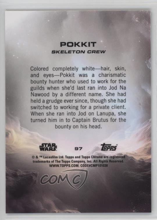 2025 Topps Chrome Star Wars Pokkit #97 1k7k | eBay