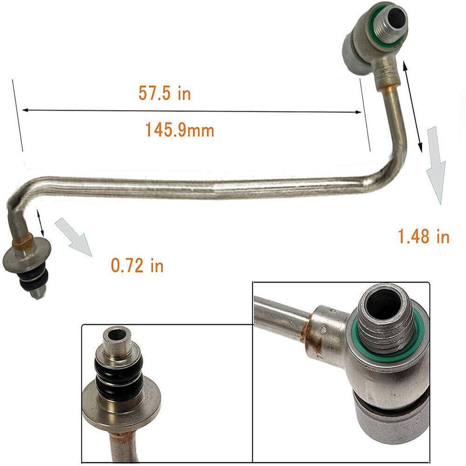 625829 Turbo Oil Feed Pipe Tube For 2011-2018 Chevy Cruze 1.4 55592600 ...