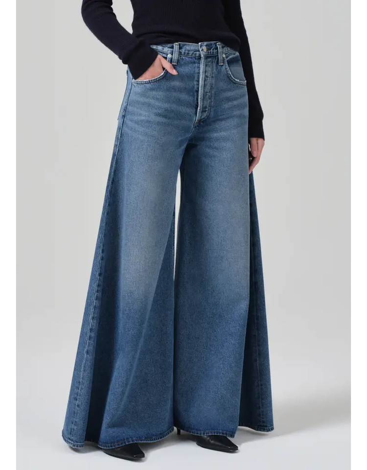 Free People Citizens of Humanity Amari Ultra Wide Jeans Dweller Wash ...