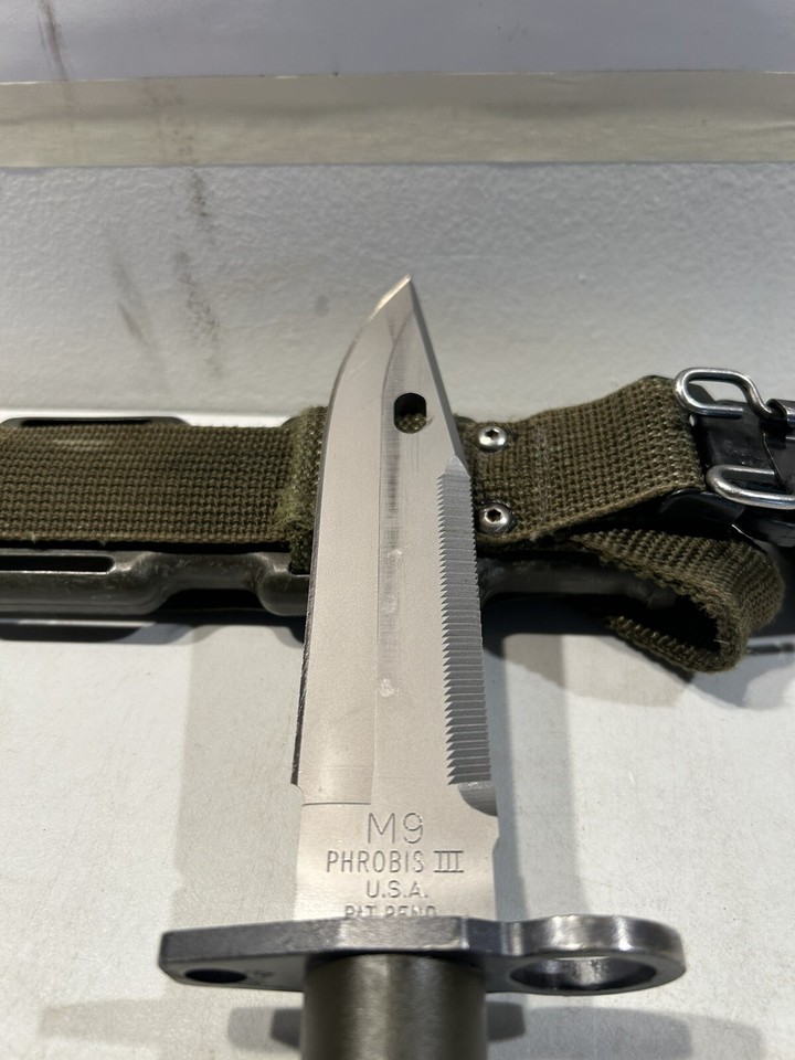 USA M9 PHROBIS III Military Fixed Blade with Scabbard Case #39 | eBay