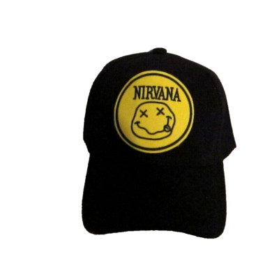 NIRVANA Music Band Logo Patch Adjustable Baseball Cap Black Hat | eBay