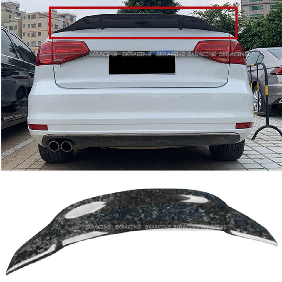 Forged Carbon Fiber Rear Trunk Spoiler Wing Lip For Volkswagen VW Jetta ...