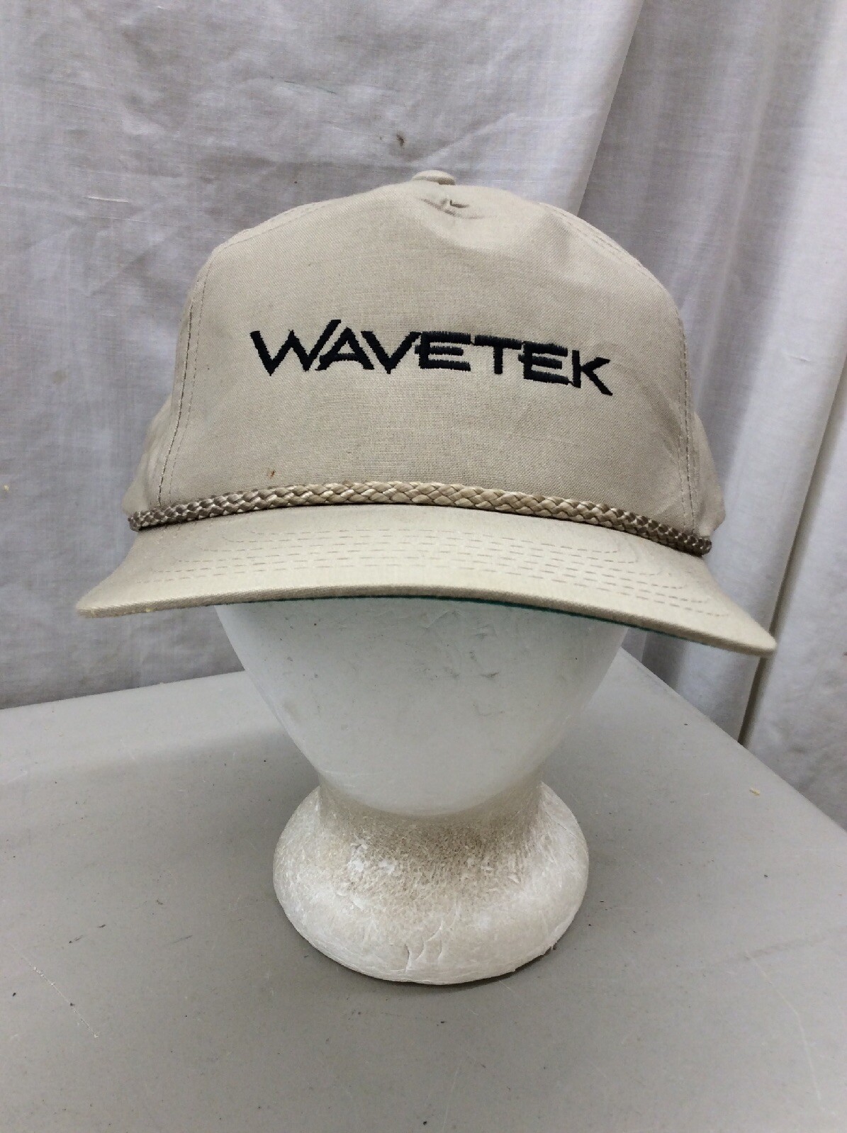 trucker hat baseball cap Vintage Snapback Retro Wavetek Tan Grunge | eBay