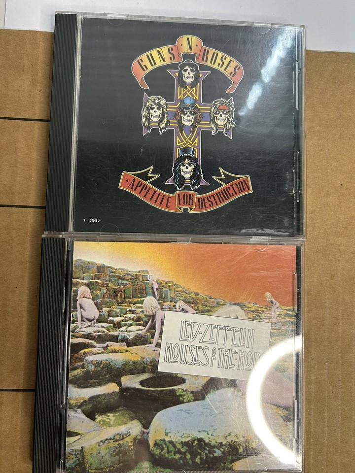 Rock CD Mixed Lot Of 4 Metallica Guns N Roses Led Zeppelin Linkin Park ...