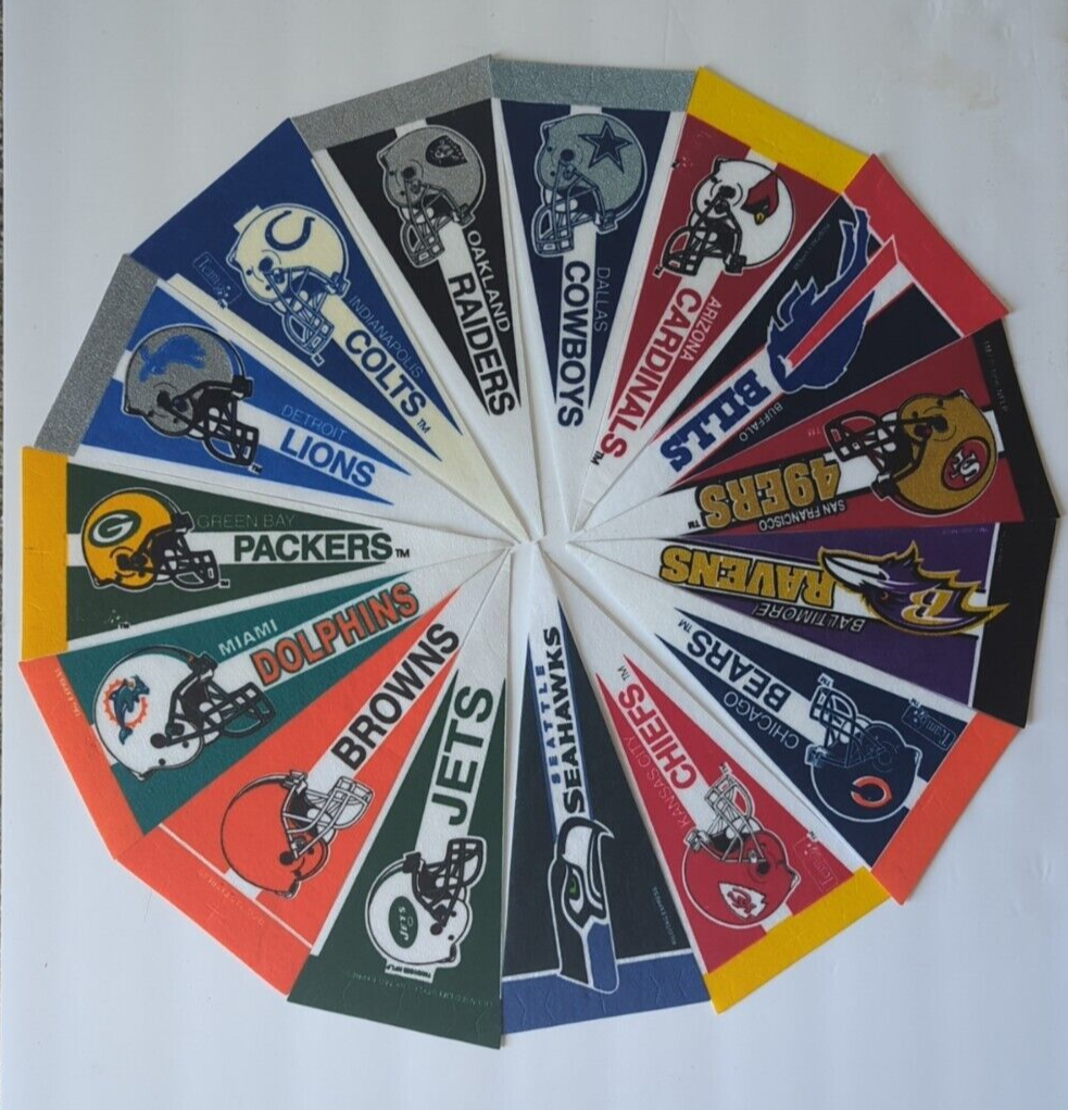 Vintage 32 NFL Mini Pennants Team NFL / Tag Express | eBay