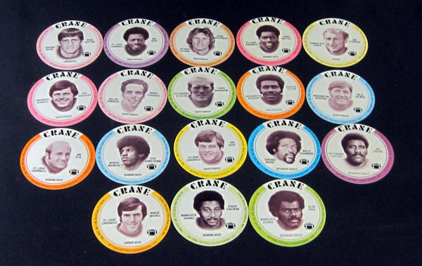 1976 Crane Football Discs Partial Set (18/30) Staubach Bradshaw | eBay