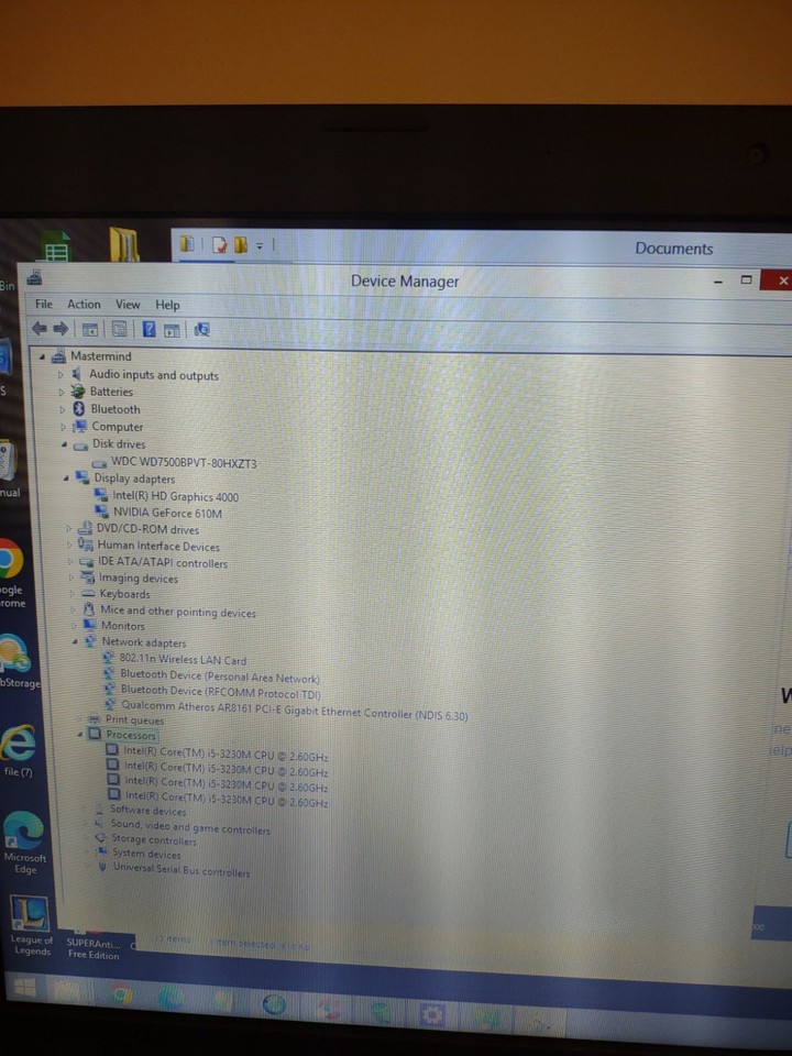 ASUS Laptop Intel i5-3230M 6GB NVIDIA GeForce 610M 17.3. AS IS Parts Or ...