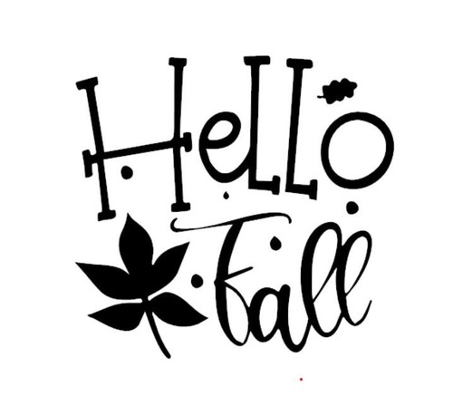 Hello Fall 3" Vinyl Decal Sticker, for cup, mug, tumbler | eBay