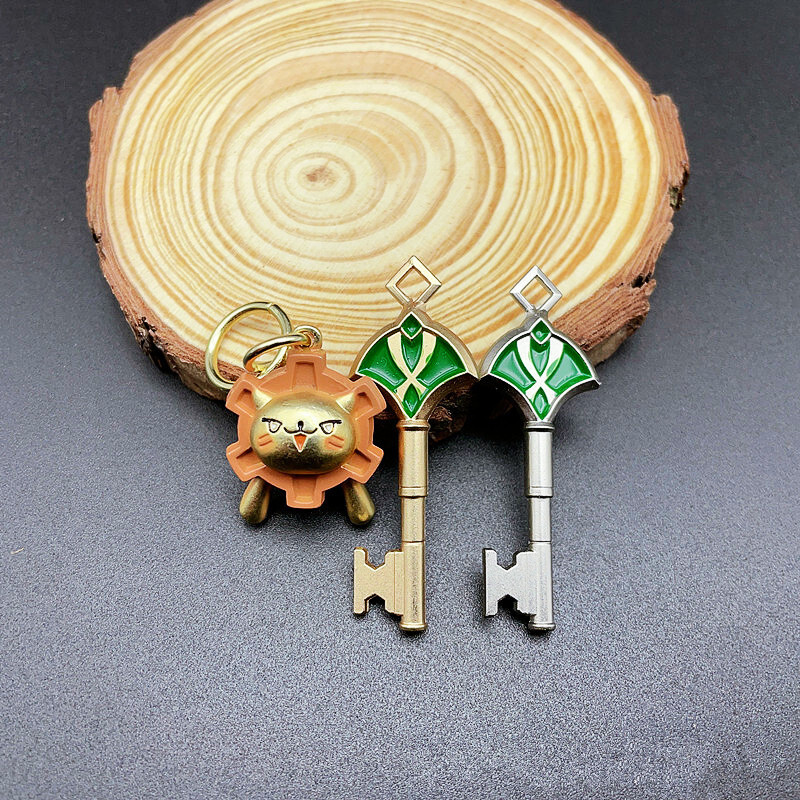Genshin Impact Alhaitham Weapon Lion Anime Ribbon Keychain Key Ring ...