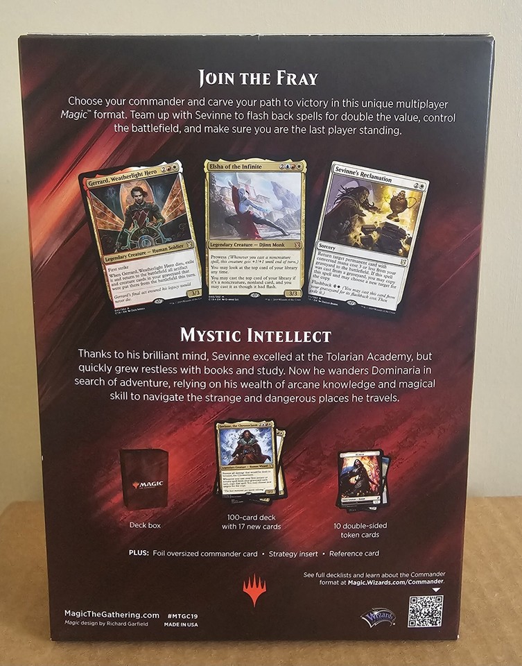 MTG Magic the Gathering 2019 Mystic Intellect Commander Deck -ENGLISH ...