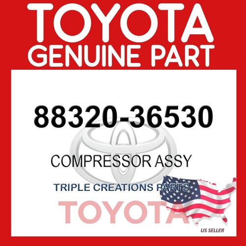 GENUINE Toyota 88320-36530 COMPRESSOR ASSY, COOLER 8832036530 OEM | eBay