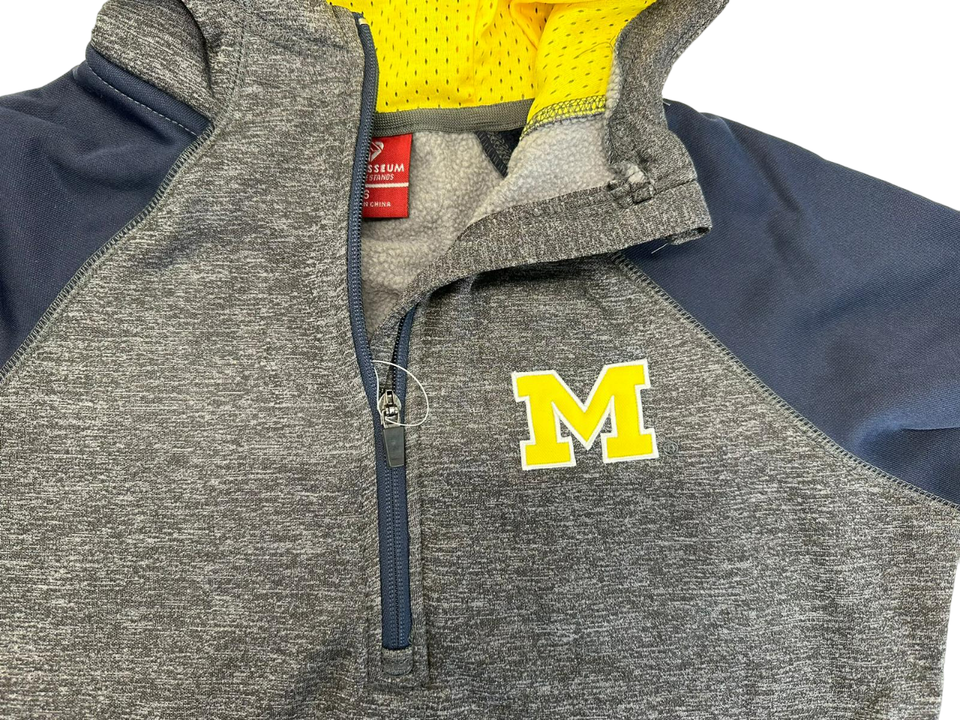 Colosseum Women's Michigan Wolverines Half-zip Raglan Hoodie Jacket ...